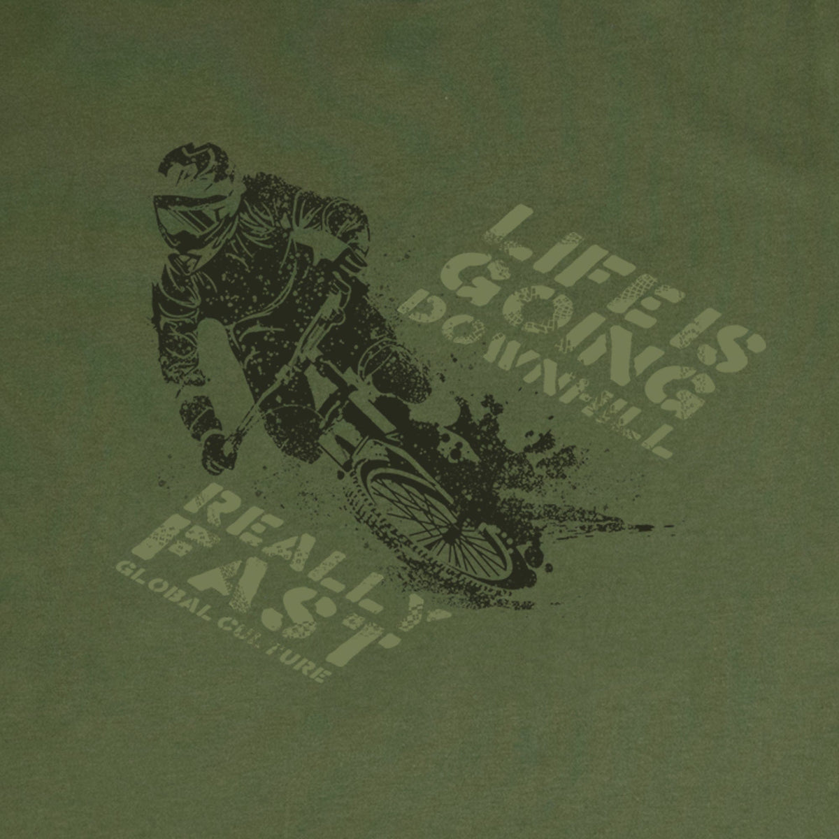 Downhill Fast Mens T-Shirt – Global Culture
