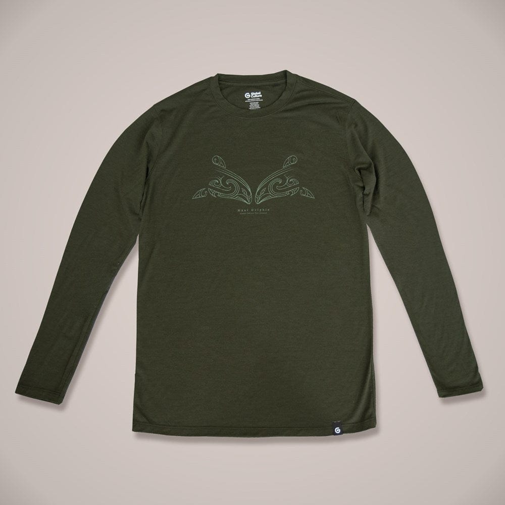 Maui Dolphin Long Sleeve Mens Merino – Global Culture