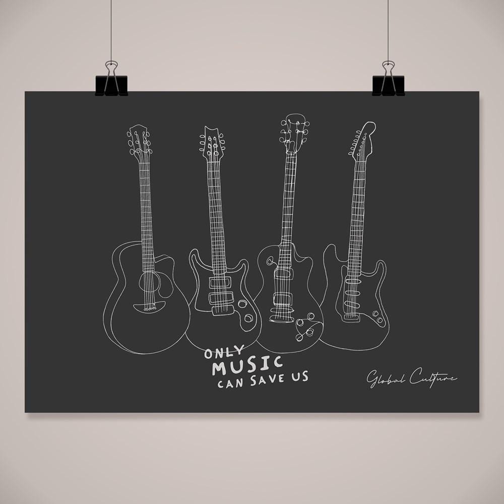 Only Music Can Save Us Wall Art – Global Culture